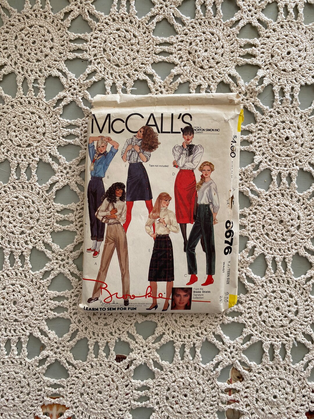 Mccall's Pattern #8676 (1983) Young Junior/teen Pants and Skirts - Etsy