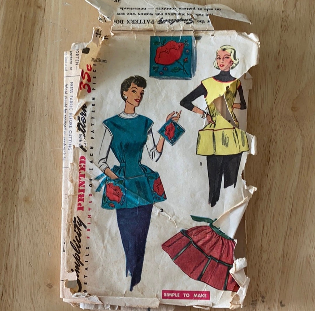 Simplicity Pattern 4492 (1952) Apron - Etsy