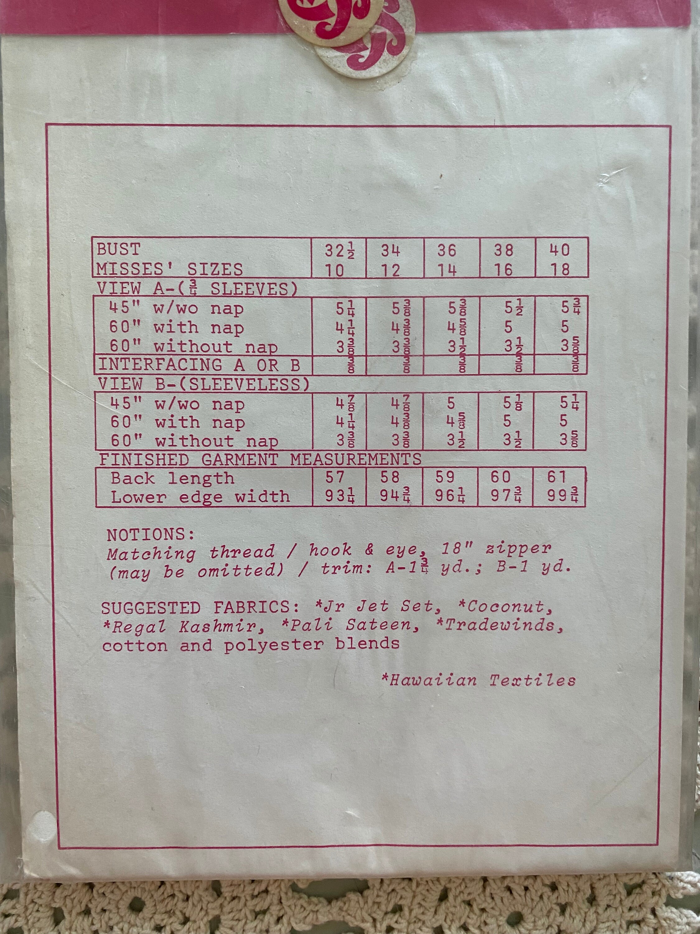 Patterns Pacifica 3003 1970s Traditional Muumuu UNCUT - Etsy