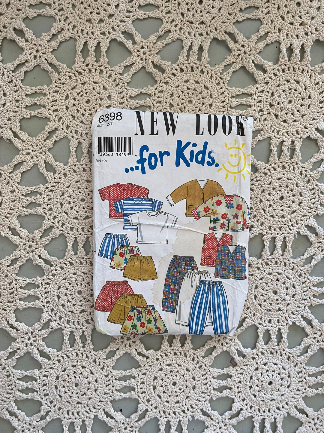 New Look Pattern #6398 (1995) for Kids Mix and Match Tops, Vest ...