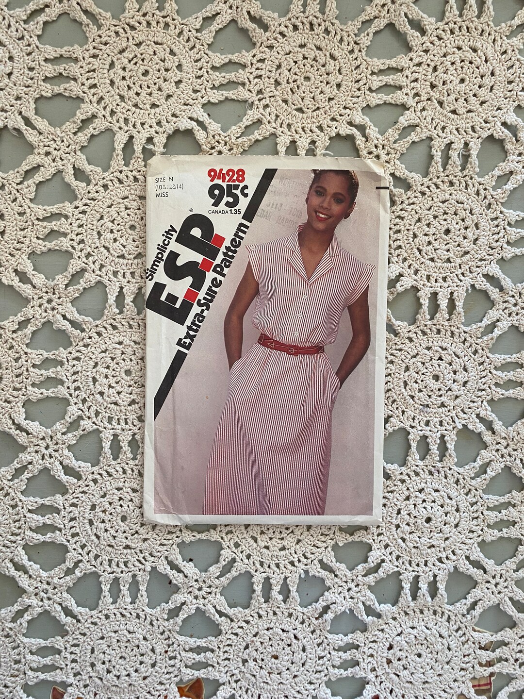 Simplicity ESP Pattern #9428 (1980) Misses' Pullover Dress UNCUT - Etsy
