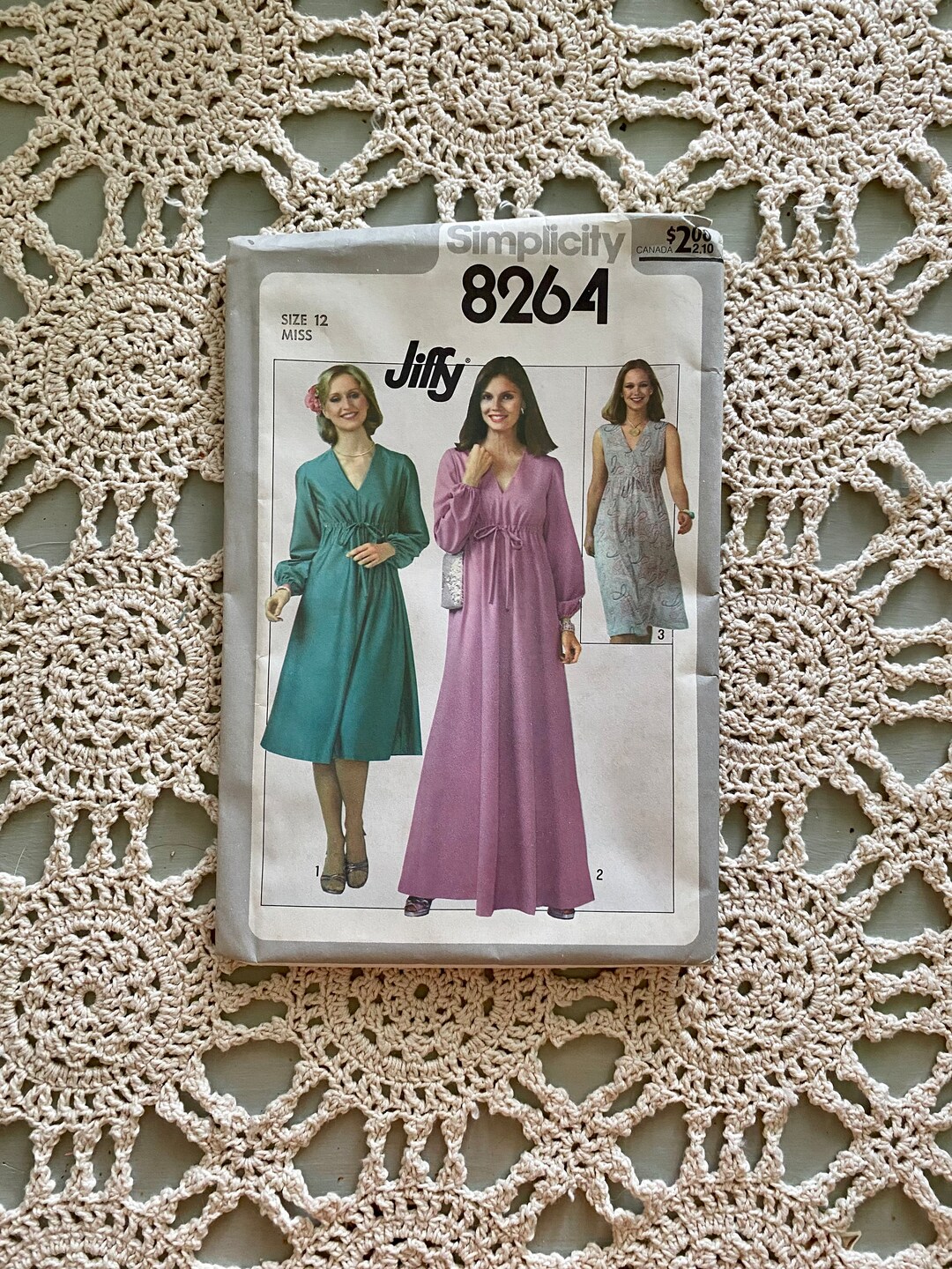 Simplicity Pattern #8264 (1978) Jiffy Dress UNCUT - Etsy