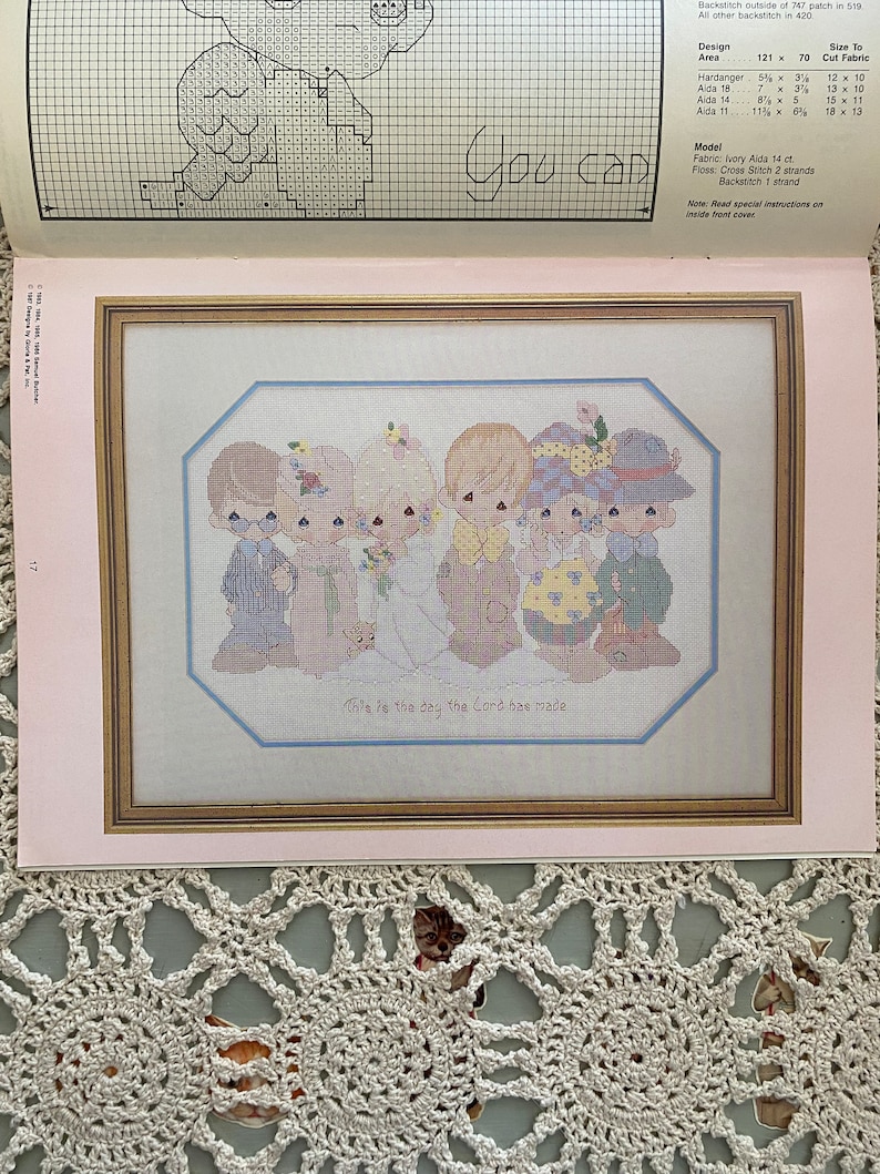 Precious Moments the Lord is My Shepherd Cross Stitch Book PM-17 (1987 ...
