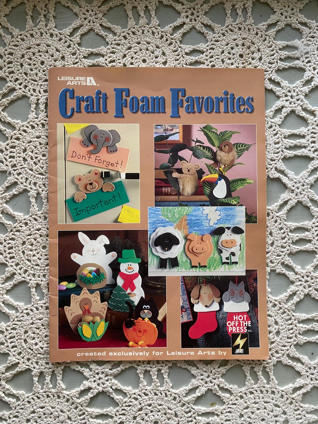 Leisure Arts Leaflet 1824 Craft Foam Favorites (1998) - Etsy