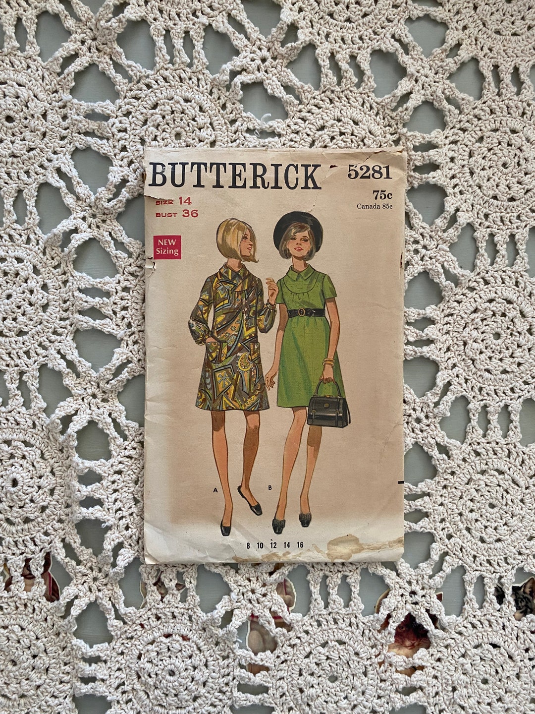 Butterick Pattern #5281 (1960s) Misses' One-piece Dress UNCUT - Etsy