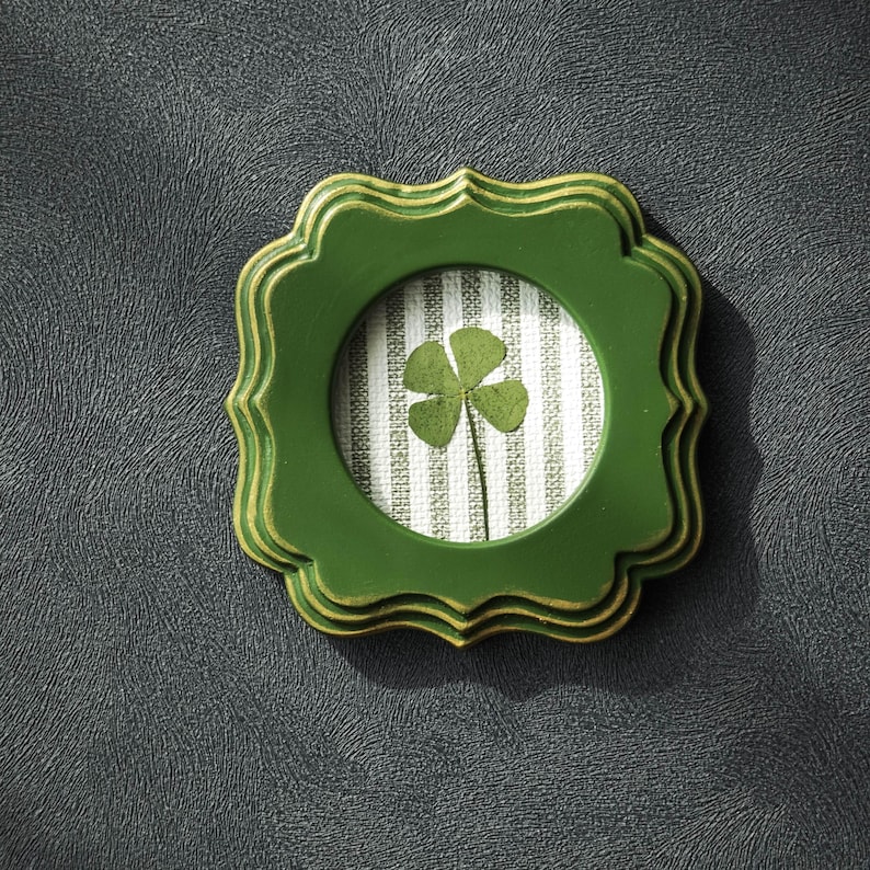Real Four Leaf Clover Frame | Lucky Clover Art | Handmade Botanical ...