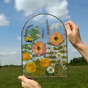 Wall Decor, Botanical Art, Pressed Flower Art, Real Dried Flowers ...