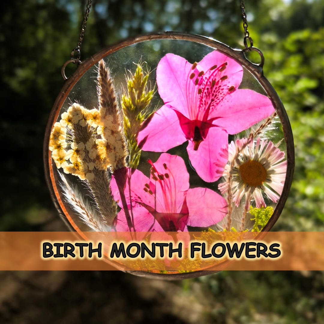 CUSTOM Birth Flowers Decor Birth Flower Arrangement Birthday Gift Birth ...
