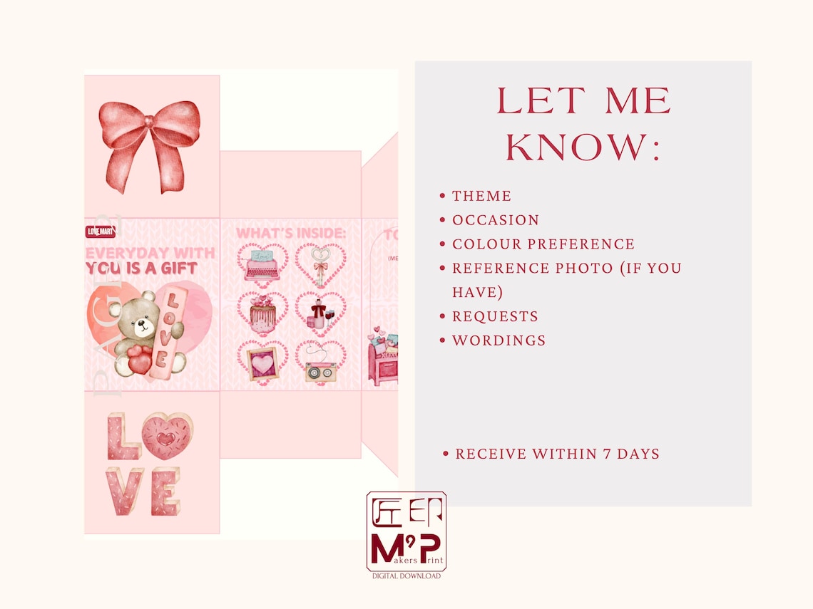 Custom Blind Box Template | Popmart Style Gift | Personal Unique ...
