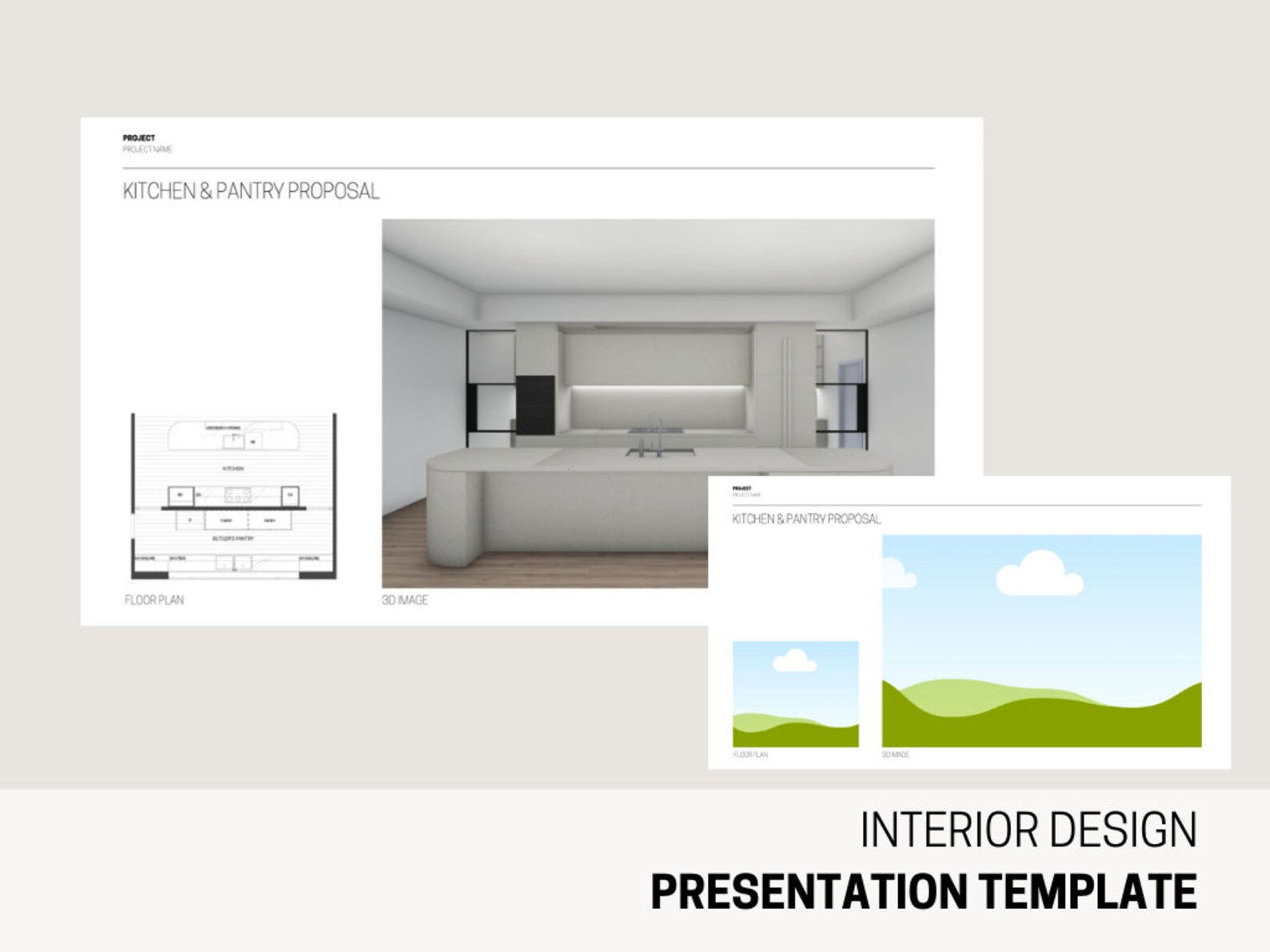Template for Interior Design Presentation Interior Design - Etsy