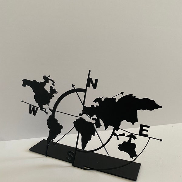 World Map Table Top - Etsy