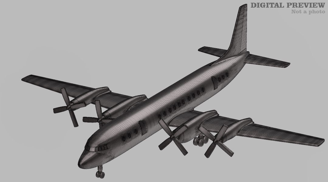 Ilyushin Il-18b Coot 3D Printed Model - Etsy Australia