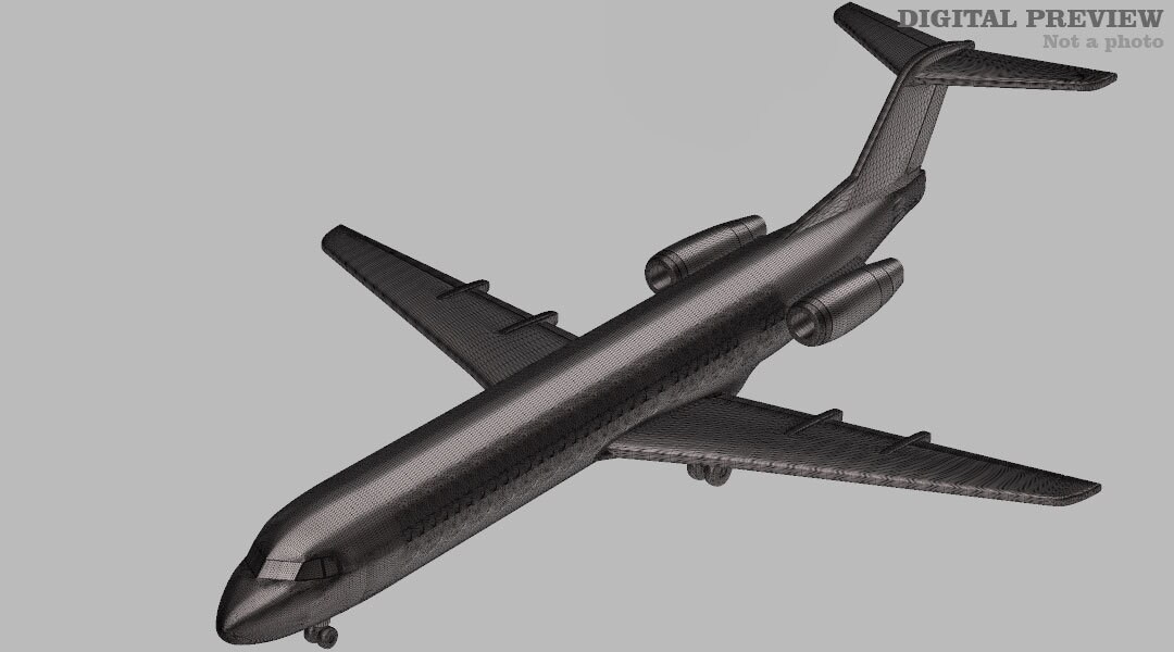 Fokker 100 3D Printed Model - Etsy