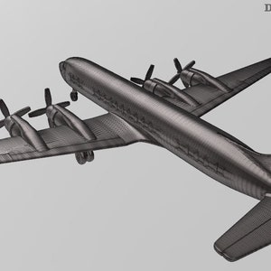 Douglas DC-7C Seven Seas 3D Printed Model - Etsy