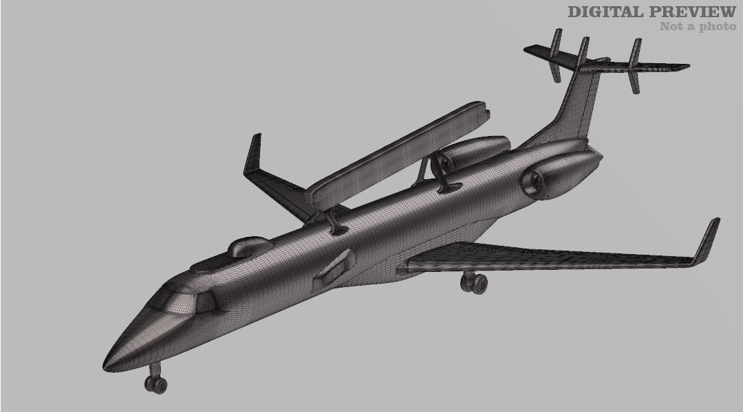 Embraer ERJ-145 AEW 3D Printed Model - Etsy UK