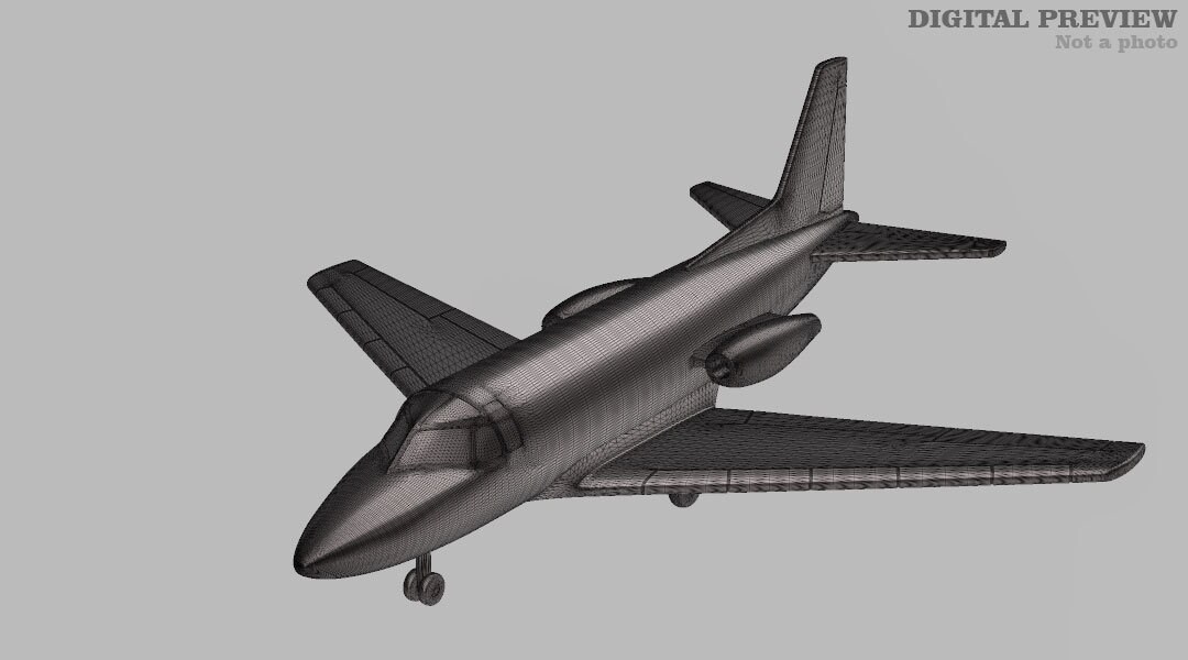 North American Sabreliner 40 NA282 3D Printed Model - Etsy