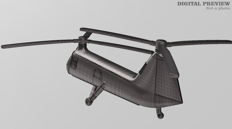 Piasecki HUP Retriever. 3D Printed Model - Etsy UK