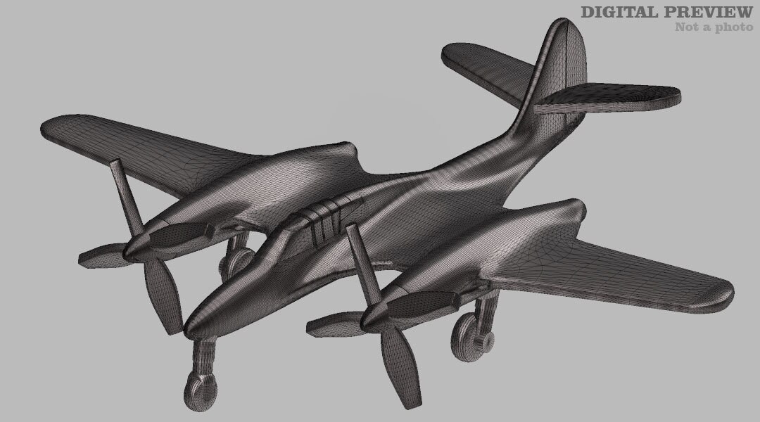 Mcdonnell XP-67 Moonbat 3D Printed Model - Etsy