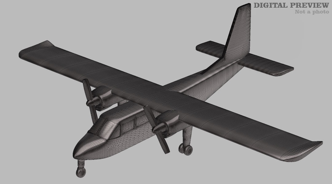 Britten-norman BN-2 Islander 3D Printed Model - Etsy