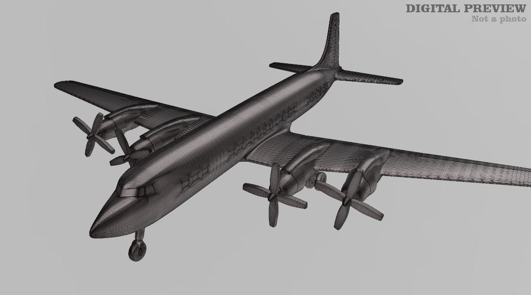 Douglas DC-7C Seven Seas 3D Printed Model - Etsy