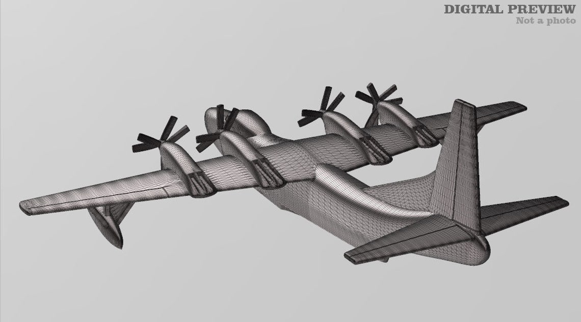 Convair R3Y-1 Tradewind 3D Printed Model - Etsy