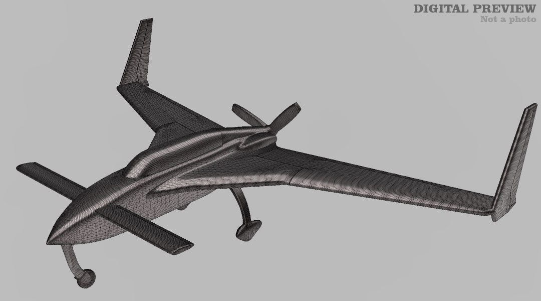 Rutan Model 61 Long-ez 3D Printed Model - Etsy Australia