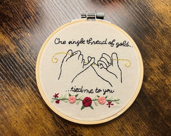 Invisible String Embroidery Hoop - Etsy