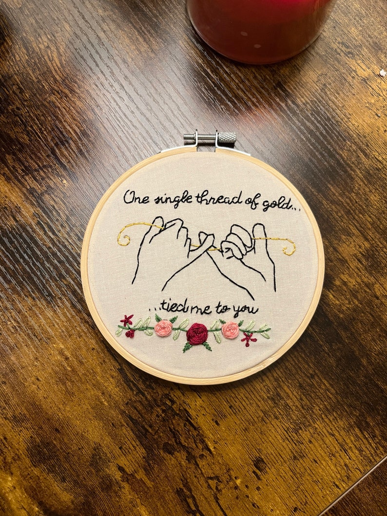 Invisible String Embroidery Hoop - Etsy