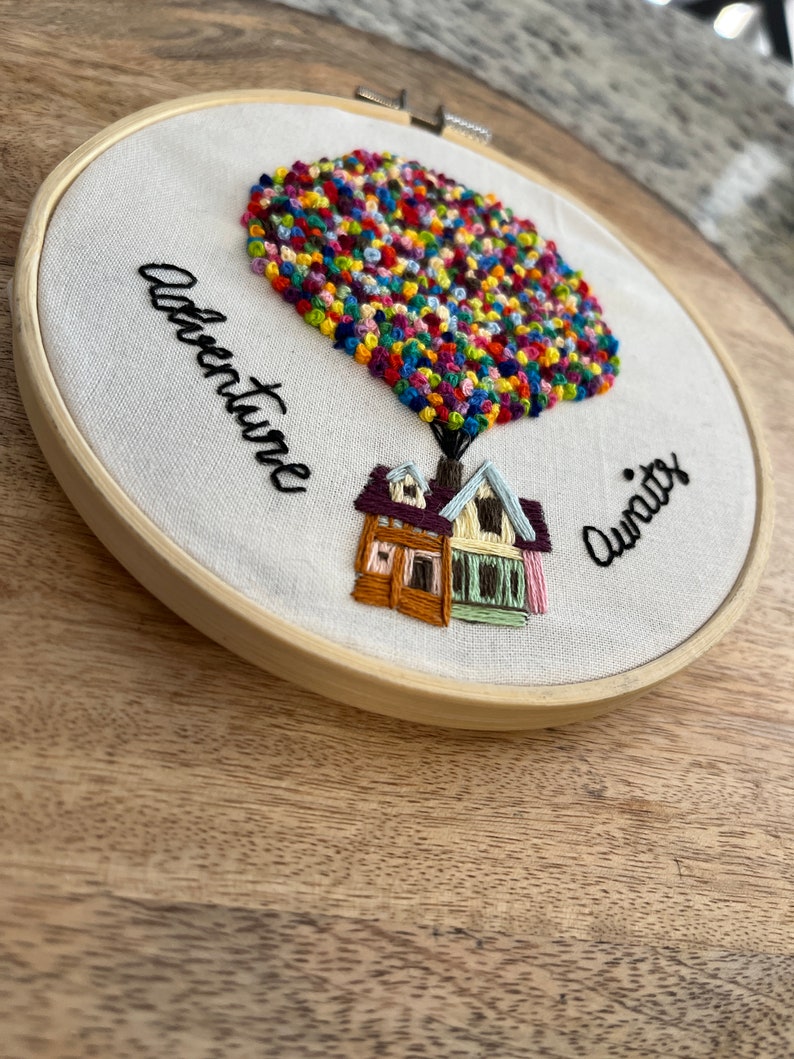 Up Disney Pixar Hand Embroidery - Etsy