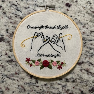 Invisible String Embroidery Hoop - Etsy