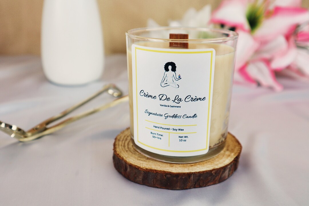 Crème De La Crème - All Natural Soy Wax Wooden Wick 10oz Candle W ...