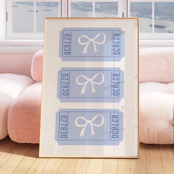 Blue Coquette Wall - Etsy