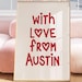 Austin Print Poster Wall Art Austin Texas Art Minimalist Austin Art ...