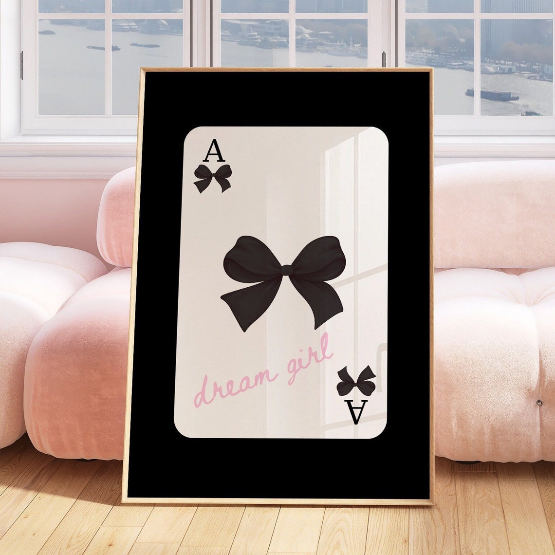 Coquette Room Decor Balletcore Wall Art Wall Art Bow Art Print Coquette ...