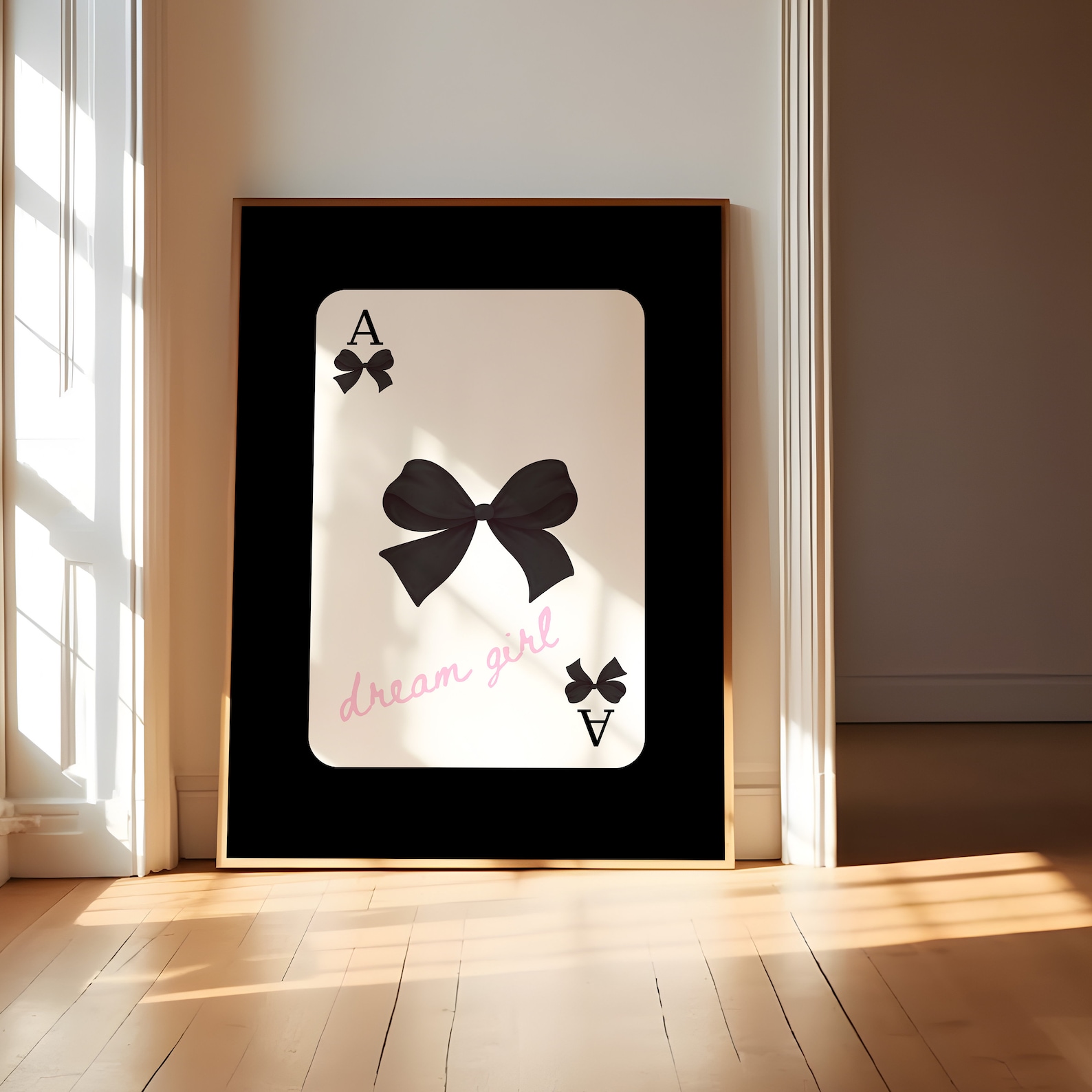 Coquette Room Decor Balletcore Wall Art Wall Art Bow Art Print Coquette ...