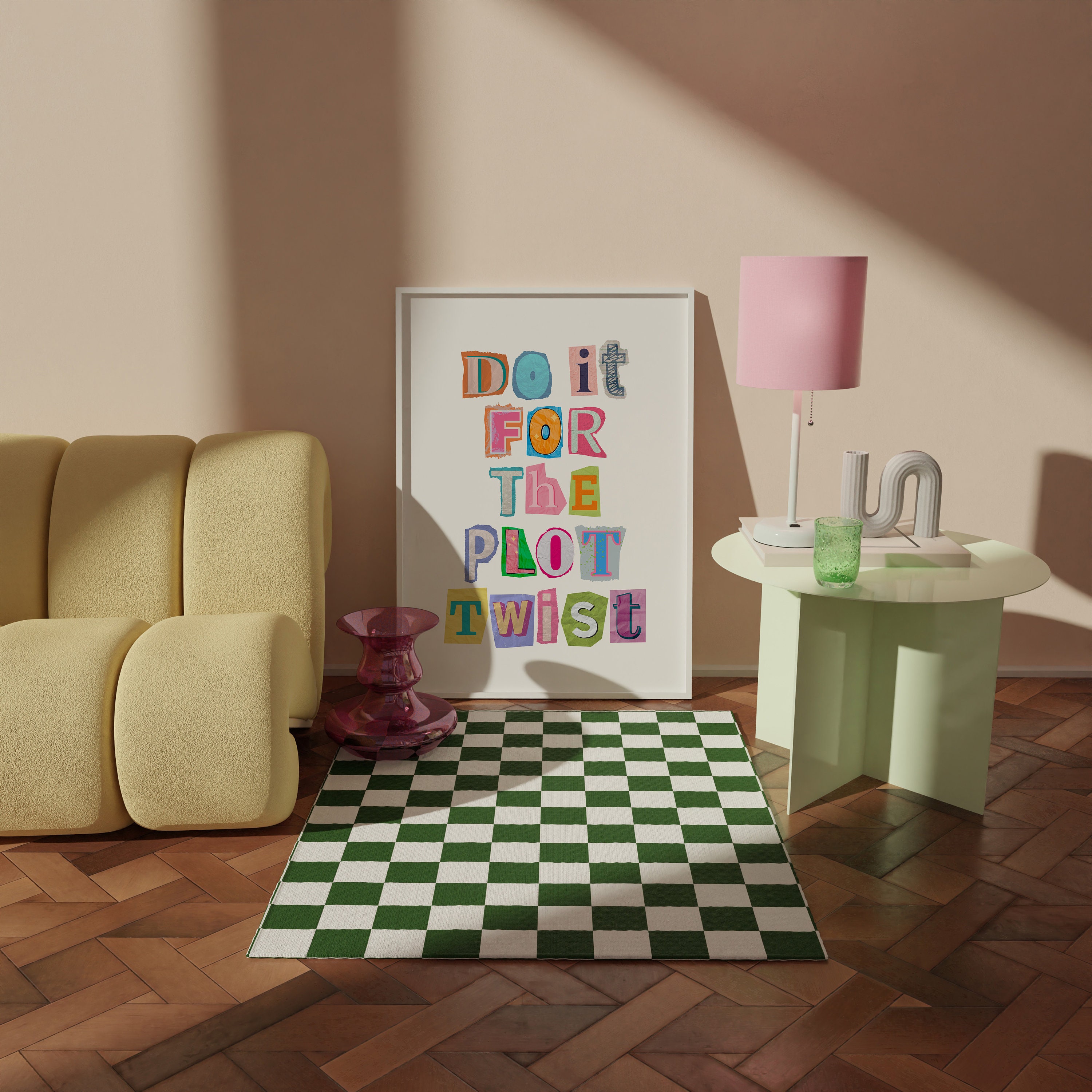 Do It for the Plot Twist Wall Art Print Poster Digital Trendy Wall Art Aesthetic Retro Decor ...