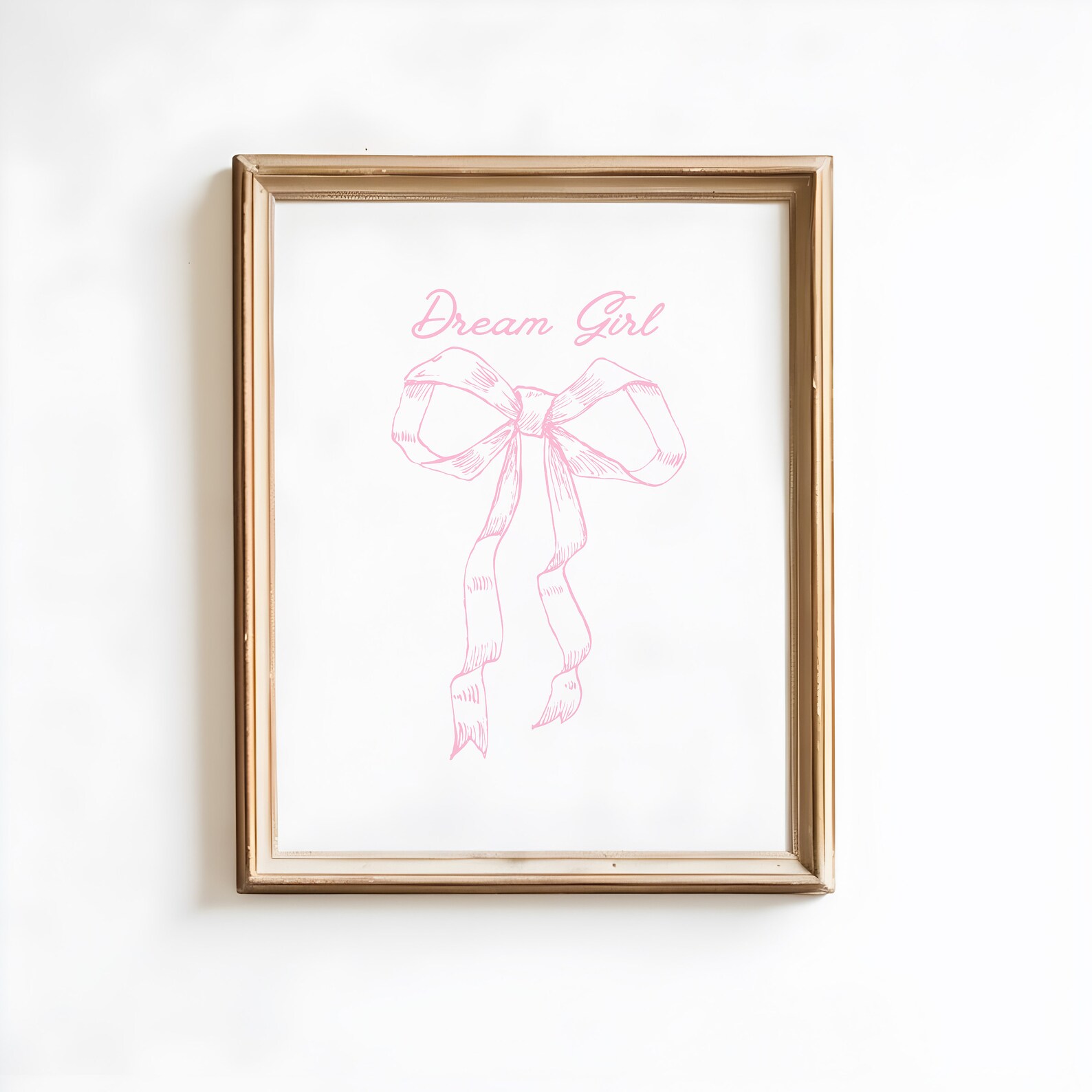 Coquette Room Decor Balletcore Wall Art Wall Art Bow Art Print Coquette ...