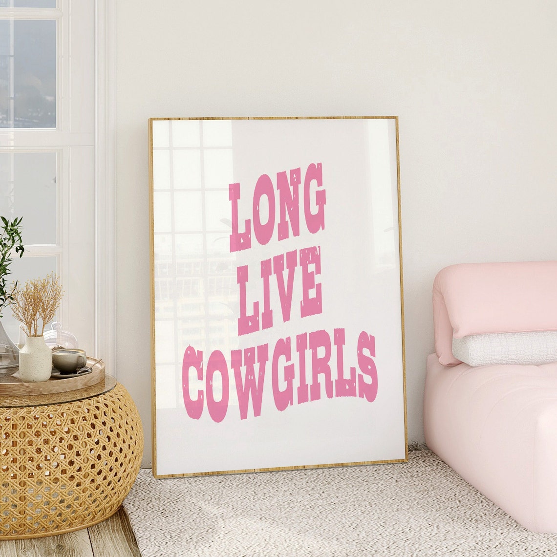 Long Live Cowgirls Wall Art Print Trendy Cowgirl Wall Art Cowgirl ...