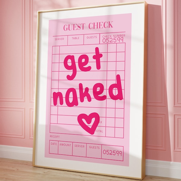 Pink Bathroom Art Etsy