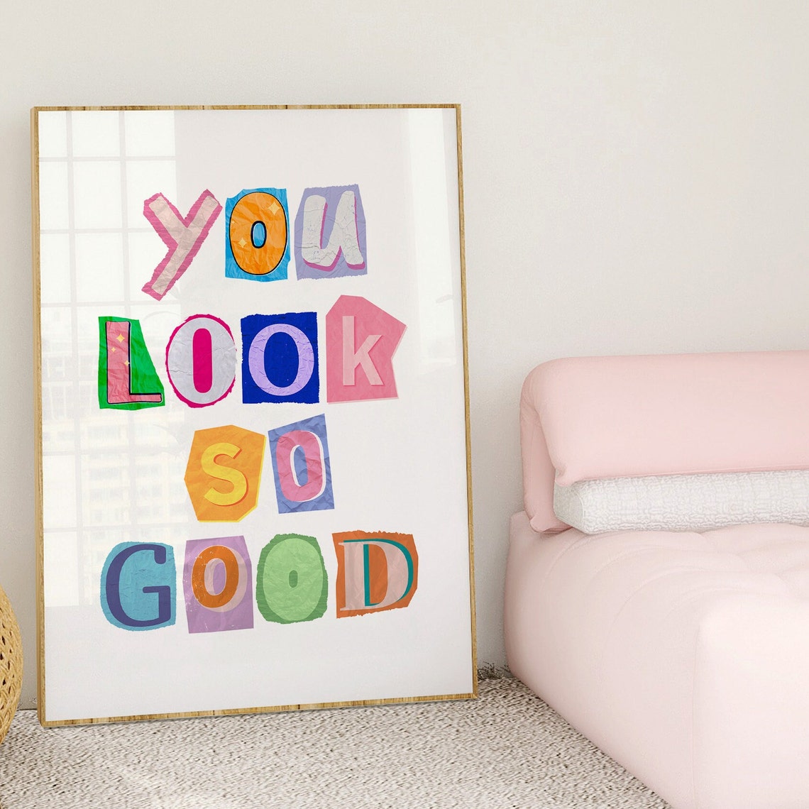 Trendy You Look so Good Wall Art Print Poster Y2K Wall Art - Etsy