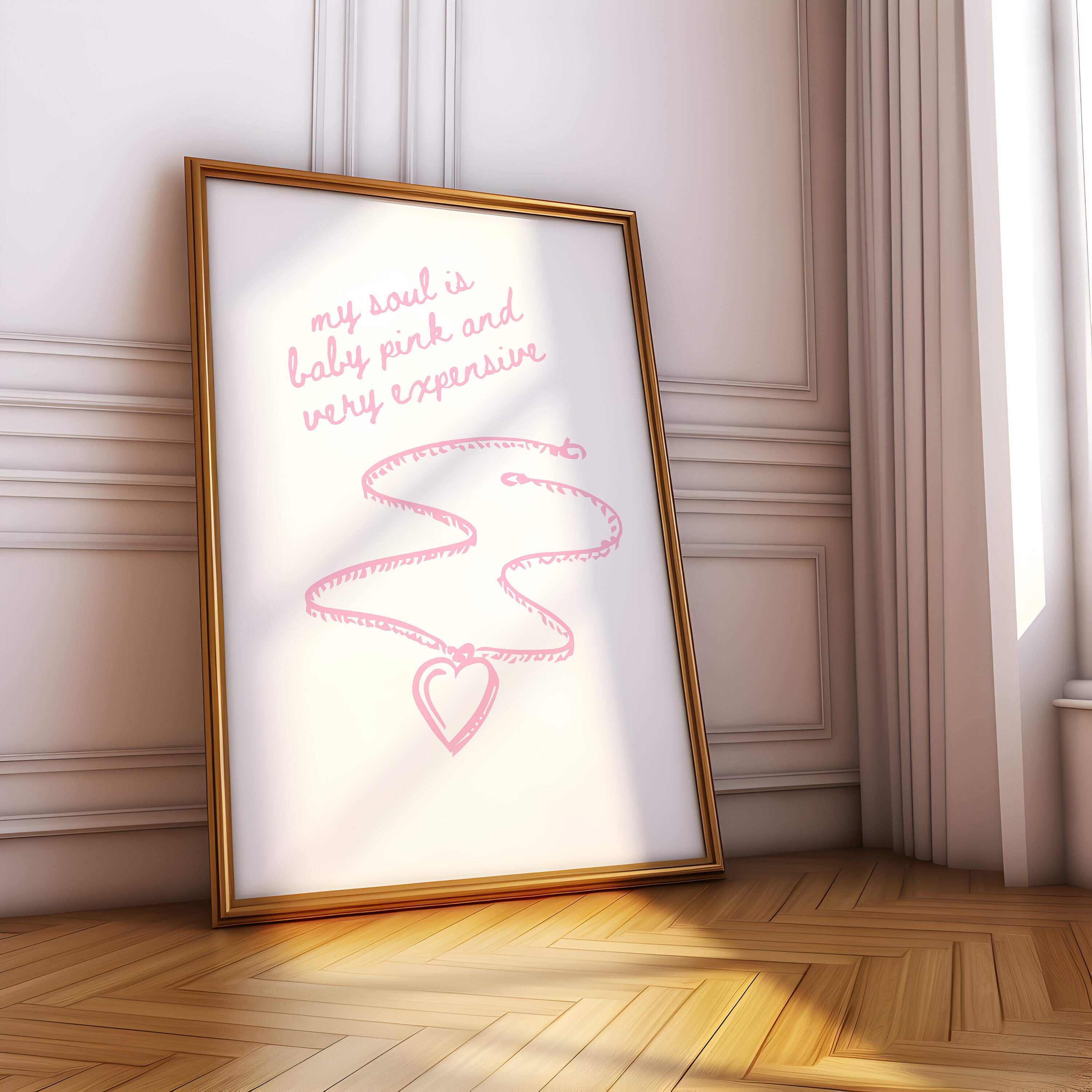 Coquette Room Decor Balletcore Wall Art Wall Art Grandmillenial Bow Art ...