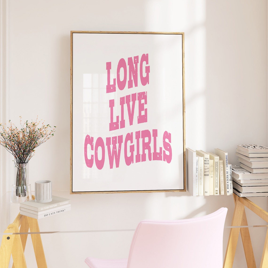 Long Live Cowgirls Wall Art Print Trendy Cowgirl Wall Art Cowgirl ...