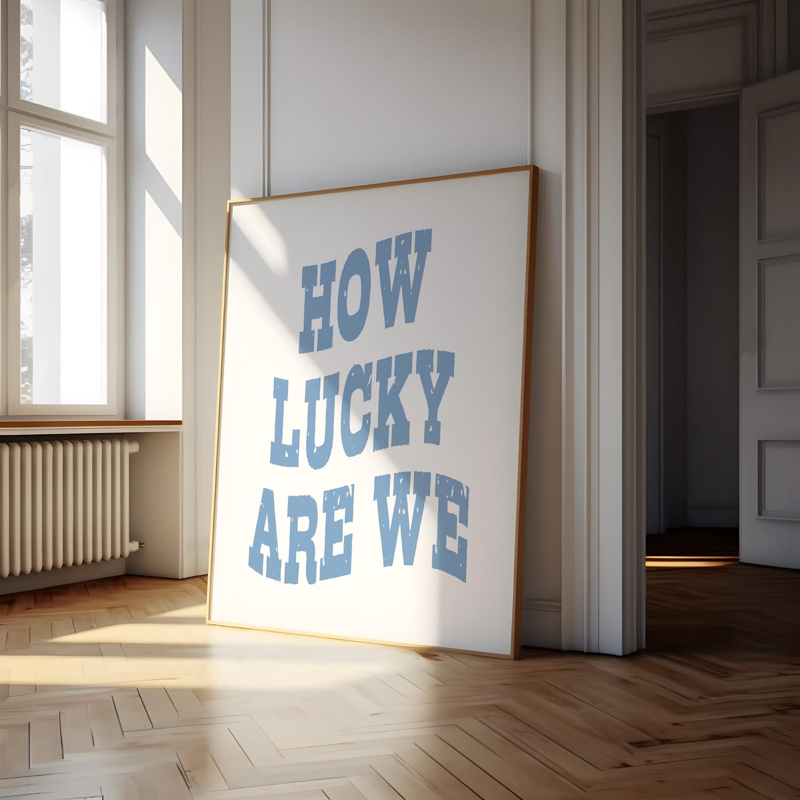 How Lucky Are We Wall Art Trendy Cowgirl Wall Art Cowgirl Coastal Blue ...