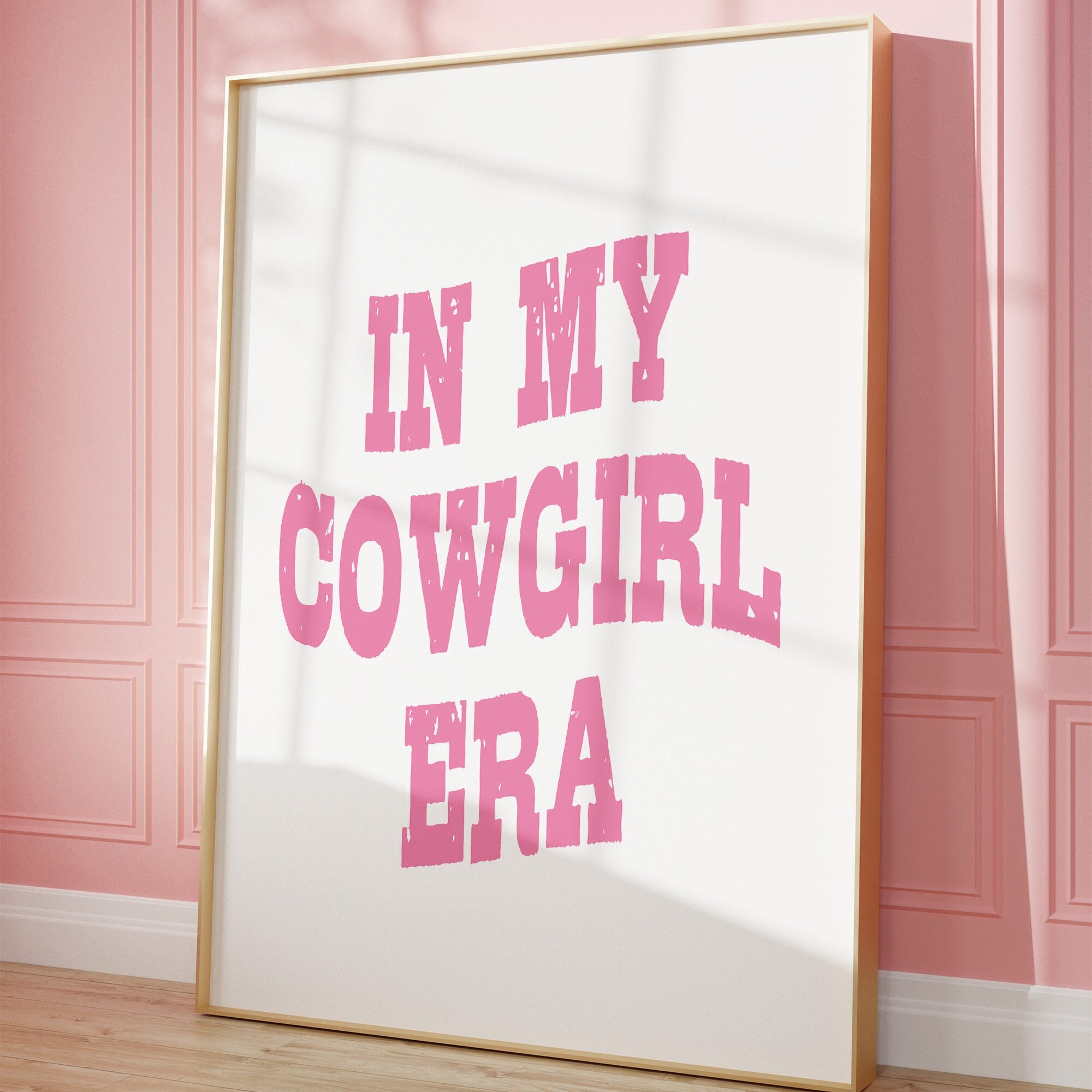 In My Cowgirl Era Wall Art Print Trendy Cowgirl Wall Art Cowgirl ...