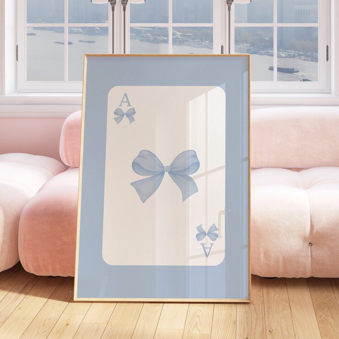 Coquette Room Decor Balletcore Wall Art Wall Art Bow Art Print Coquette ...