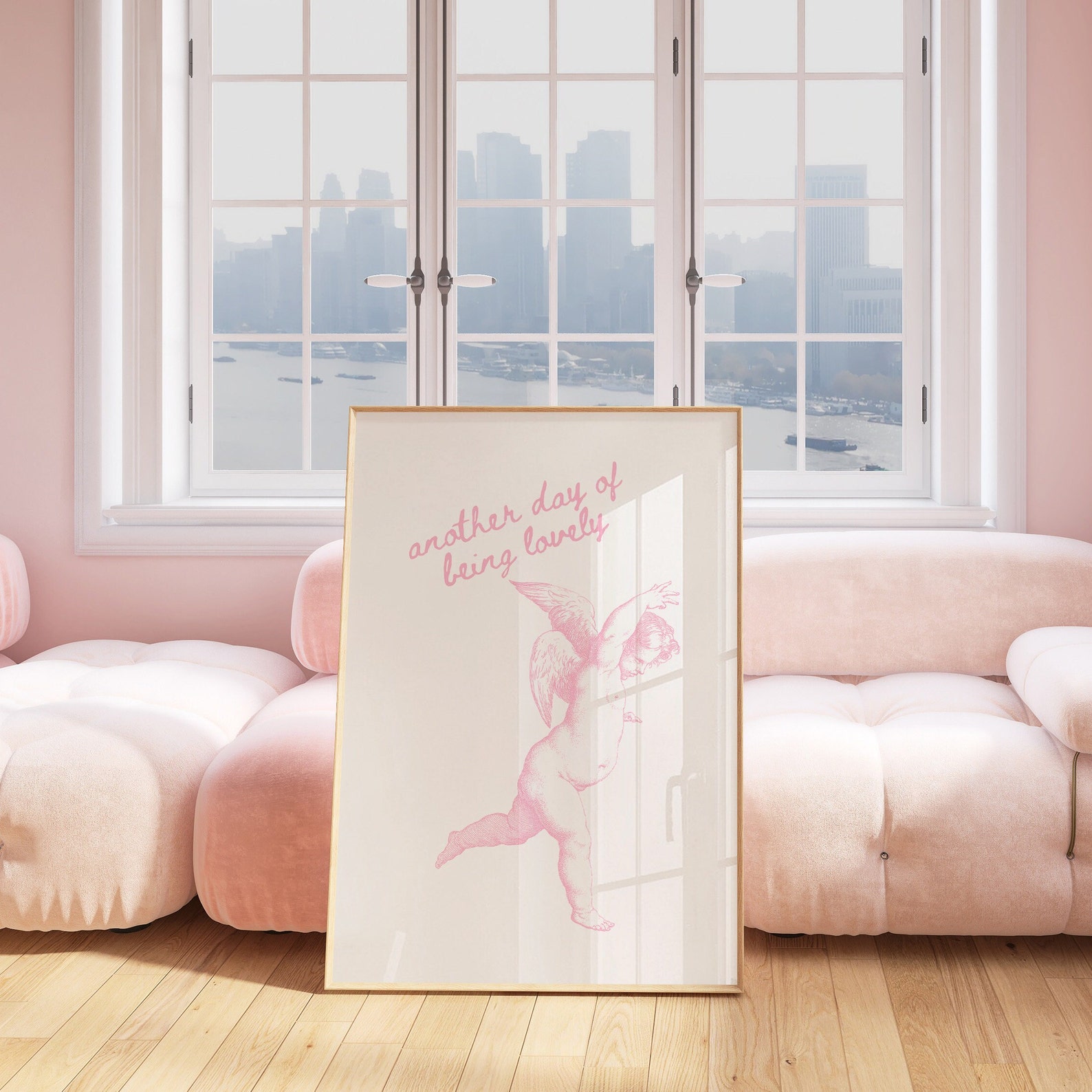Balletcore Wall Art Coquette Room Decor Cherub Angel Wall Art Bow Art ...