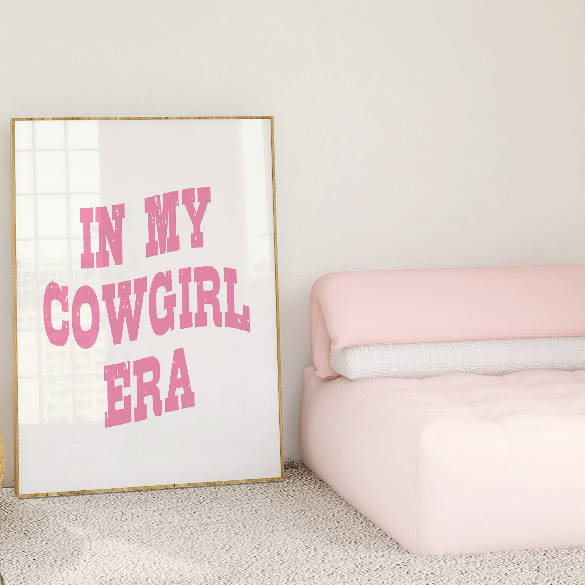 In My Cowgirl Era Wall Art Print Trendy Cowgirl Wall Art Cowgirl ...
