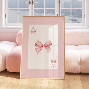 Coquette Room Decor Balletcore Wall Art Wall Art Bow Art Print Coquette ...