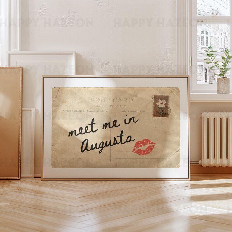 Augusta Print Postcard Poster Wall Art Augusta Georgia Art Minimalist ...