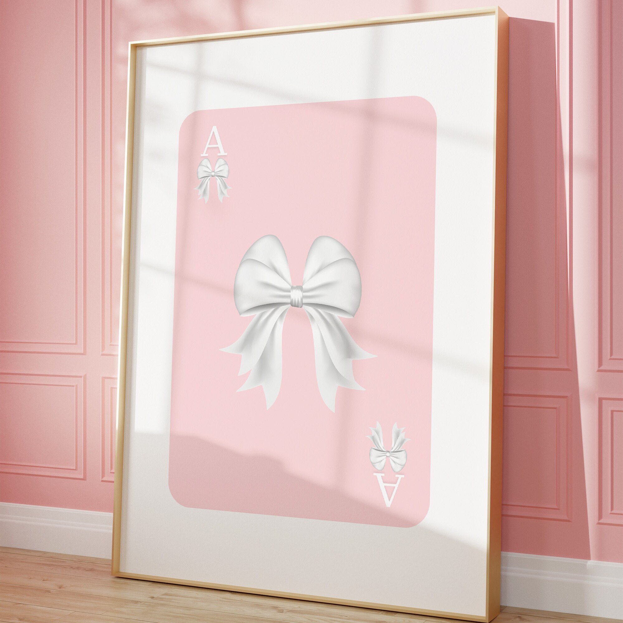Coquette Room Decor Balletcore Wall Art Wall Art Bow Art Print Coquette ...